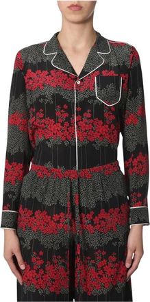 Red Valentino Femme, V&ecirc;tements de nuit et de d&eacute;tente, Multicolore, Taille: 36 FR Ensemble de pyjama &agrave; imprim&eacute; botanique