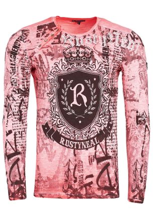 Rusty Neal Cooles Longsleeve mit angesagten Prints