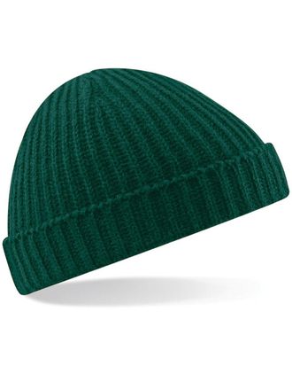 Beechfield Beanie-Mütze Unisex Retro-Fischer-Design, grün, B460