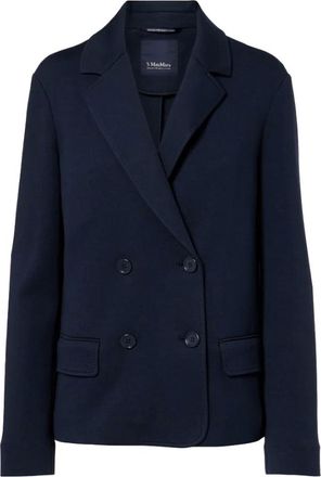 Max Mara Femme, Vestes, Bleu, Taille: 40 FR Badia Blazer