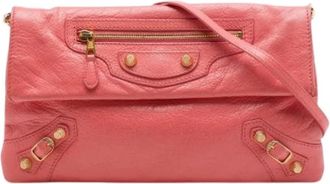 Balenciaga Pre-owned Cuir sacs-balenciaga - Femme - Pre-owned - Rose - Taille: ONE Size