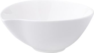 Ambition Suppentasse Porzellan 300ml Welle weiße Suppenschüssel geschwungene Form Spülmaschine & Mikrowelle