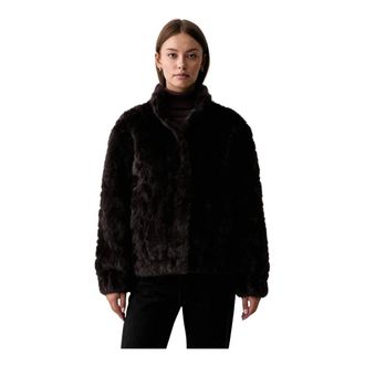 Silvian Heach Femme, Vestes, Brun, Taille: 36 FR Kraev Veste Courte