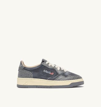 Autry BASKETS MEDALIST LOW EN DAIM ET CUIR NIGHT OWL