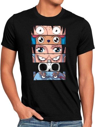 style3 T-Shirt Straw Hat Team one piece japan anime luffy manga monkey ruffy