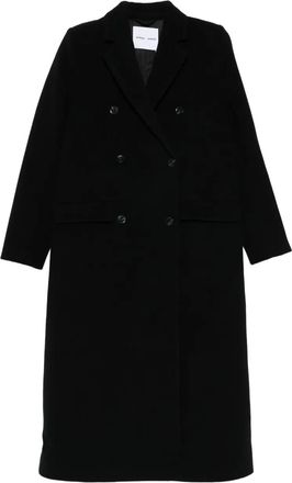 Samsøe & Samsøe manteau Falcon à boutonnière croisée - Noir