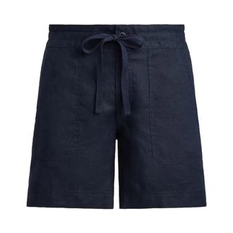 Ralph Lauren Leinen-Shorts mit Kordelzug - - Shorts - Damen - Blau - 2XS