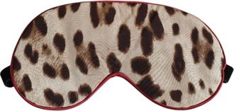 Dolce & Gabbana Femme, Accessoires, Multicolore, Taille: ONE Size Leopard Print Silk Sleep Eye Mask