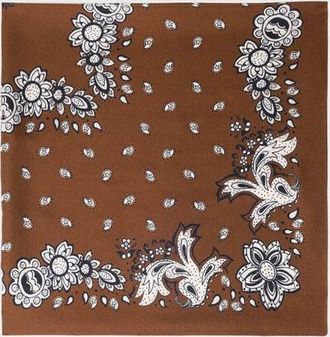 Maje Seidentuch Mit Bandana-print - Imprime Bandana Marron - Maje