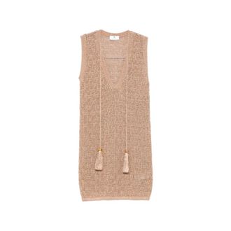 Elisabetta Franchi Femme, Robes, Brun, Taille: 42 FR Elisabetta Franchi Robes Marron