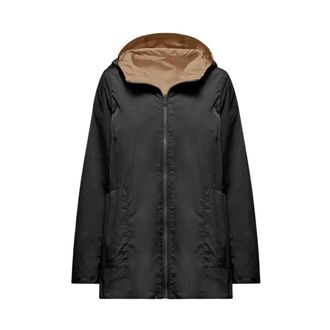 Bomboogie Femme, Manteaux, Noir, Taille: 38 FR Parka R&eacute;versible Bicolore