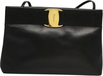 Ferragamo Pre-owned Cuir sacs-ports-paule - Femme - Pre-owned - Noir - Taille: ONE Size