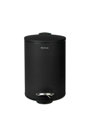 Blomus Treteimer Tubo, Schwarz, Kunststoff, 3 L, 24 cm, Küchen, Küchenausstattung, Mülleimer