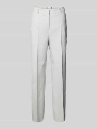 Seductive Hose aus Leinen-Mix mit B&uuml;gelfalten Modell DOMINICA