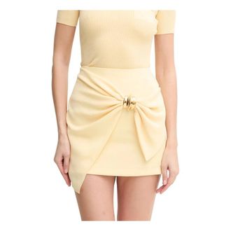 Elisabetta Franchi Rock mit Raffung - - Skirts - Damen - Gelb - L