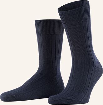 Falke Str&uuml;mpfe Teppich Im Schuh Aus Merinowolle blau