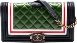 Chanel Pre-owned The Boy Flap Bag - - Pre-owned - Damen - Gr&uuml;n - ONE SIZE
