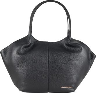 Alexander Smith Femme, Sacs, Noir, Taille: ONE Size Rachel Medium sac à bandoulière en cuir noir grainé