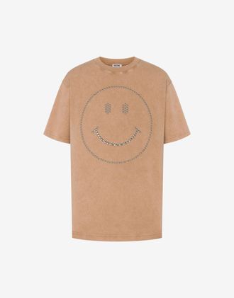 Moschino T-shirt en coton épais Smiley - Marron