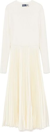 Polo Ralph Lauren Midikleid mit Einsätzen - Nude