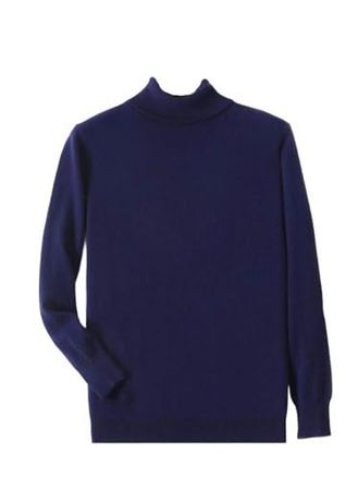 Generic Pull ample en laine mélangée à manches longues pour homme Automne Hiver, Gris foncé 91, S