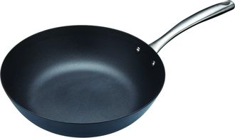 MasterClass MasterClass Induktionsfähiger Wok aus Kohlenstoffstahl mit PTFE-, PFOA- und BPA-freiem Antihaftbeschichtung, 30 cm
