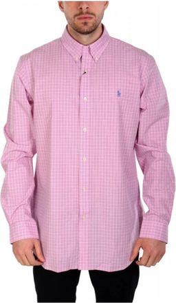 Ralph Lauren Homme, Chemises, Rose, Taille: L Chemise Popeline