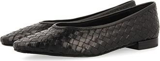 Gioseppo Ballerines Couleur Noire en Peau tressée pour Femme bognes