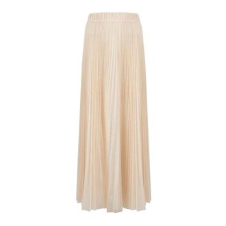 Patrizia Pepe Jupe pliss&eacute;e en tulle - Femme - Jupes - Beige - Taille: 38 FR