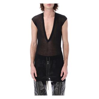 Rick Owens Dylan T - - Tops - Herren - Schwarzk - S