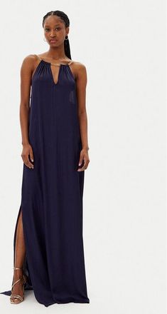 Gaud&igrave; Abendkleid 511FD15030 Blau Regular Fit