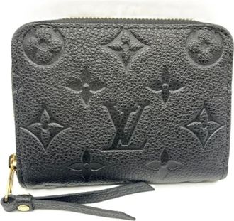 Louis Vuitton unisex, Pre-owned, Noir, Taille: ONE Size Portefeuille en toile Pre-owned