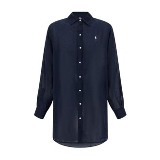 Polo Ralph Lauren Boyfriend Shirt - - Dresses - Damen - Blau - M