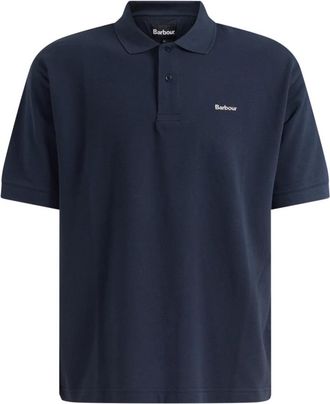Barbour Homme, Tops, Bleu, Taille: XL Hexham Oversized Polo