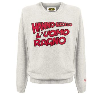 Saint Barth Pull-over col rond Heron - Homme - Sweatshirts et sweats &agrave; capuche - Blanc - Taille: L