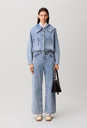 Claudie Pierlot Denim-Jeans mit weitem Bein