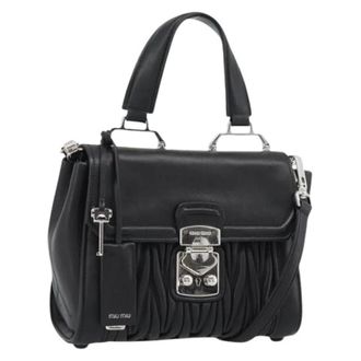 Miu Miu Sac &agrave; main Pre-owned - Femme - Pre-owned - Noir - Taille: ONE Size