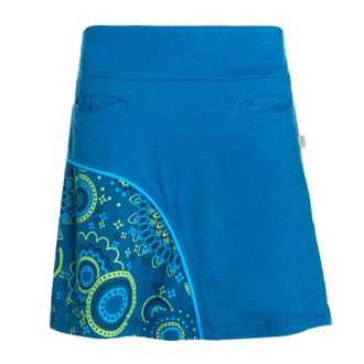vishes Alternative Bekleidung - Damen Mini-Rock Baumwolle Mandala-Muster elastischer Bund mit Taschen t&uuml;rkis 40