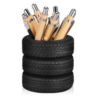 Supvox Reifenf&ouml;rmiger Stiftehalter aus Robustem Kunststoff Schreibtisch Organizer f&uuml;r Stifte Make Up Pinsel und Kleine B&uuml;roartikel Kompakter Schreibtisch Org