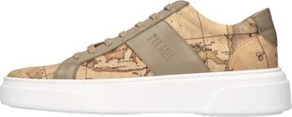 Alviero Martini 1A Classe Homme, Chaussures, Brun, Taille: 45 EU Baskets en tissu et cuir