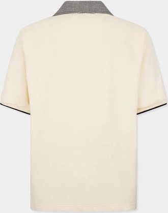 Dsquared2 Textured Jacquard Colorblock Polo - Beige