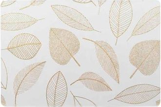 Douceur d'Intérieur douceur dIntérieur Feuillette Tischset (30 x 45 cm), Gold, bedrucktes PVC