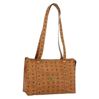 MCM Sac bandouli&egrave;re en PVC Pre-owned - Femme - Pre-owned - Brun - Taille: ONE Size