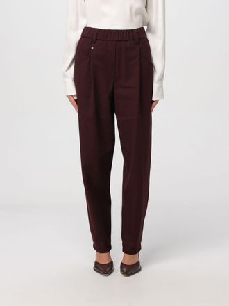 Brunello Cucinelli Pantalon BRUNELLO CUCINELLI Femme couleur Rouge
