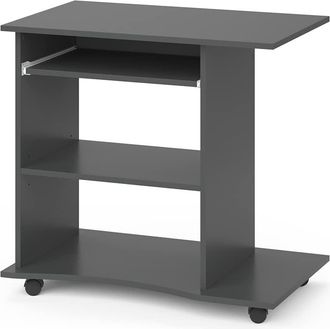 Vicco Schreibtisch Harm, Arbeitstisch für das Büro, Anthrazit, 80 x 50 cm