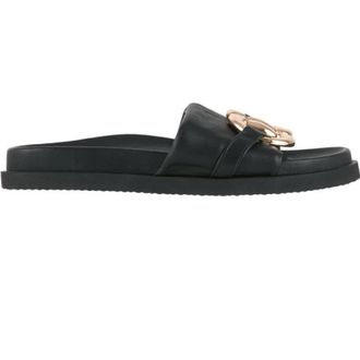 H&ouml;gl Stilvolle Lederslides f&uuml;r Frauen - - Shoes - Damen - Schwarzk - 36 EU