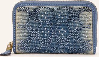 Coach Geldb&ouml;rse Essential Small Mit Schmucksteinen blau