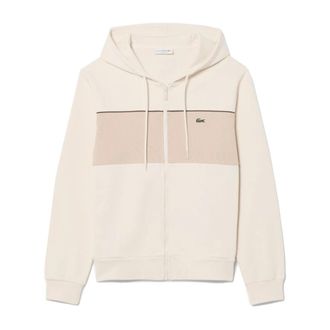 Lacoste Colorblock Zipped Hoodie - - Sweatshirts & Hoodies - Herren - Beige - S