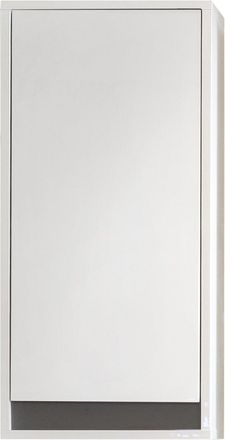 Trendteam Sol - Wandschrank - Weiß Hochglanz - Hängeschrank mit 1 Tür und 1 Einlegeboden - (BxHxT) 35 x 73 x 23 cm - Moderner Stil