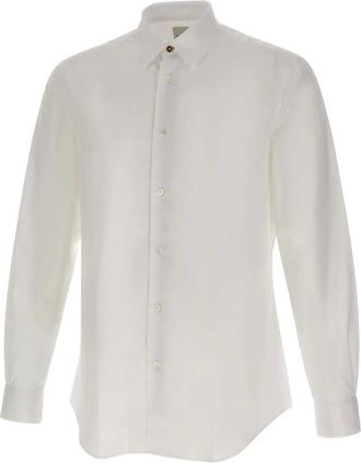 Paul Smith Homme, Chemises, Blanc, Taille: XS Cotton Shirt